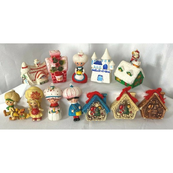 Double Glo | Holiday | Vintage Christmas Hollow Blow Mold Plastic Puffy ...